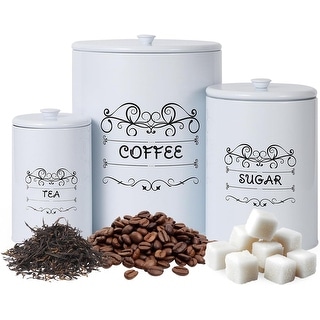 3pcs Kitchen Canisters Food Storage Containers for Coffee Sugar Tea ...