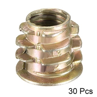 Threaded Insert Nuts Hex Socket M8 Internal Threads 12mm Length 30pcs ...