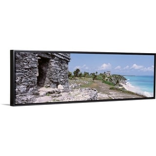 "High angle view of the beach, Tulum, Yucatan Peninsula, Mexico" Black ...