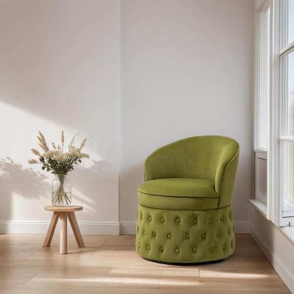 360 Degree Swivel Cuddle Barrel Accent Sofa Chairs, Round Armchairs ...