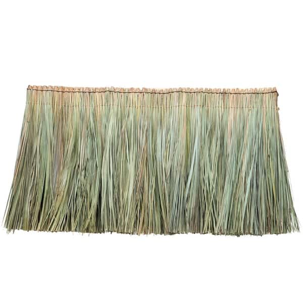 Tahitian Thatch Panel Palapa Cover Tiki Bar Roof Grass 24" H x 36" L ...