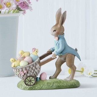Resin Vintage Dress Bunny With Cart 5" - Bed Bath & Beyond - 37104866