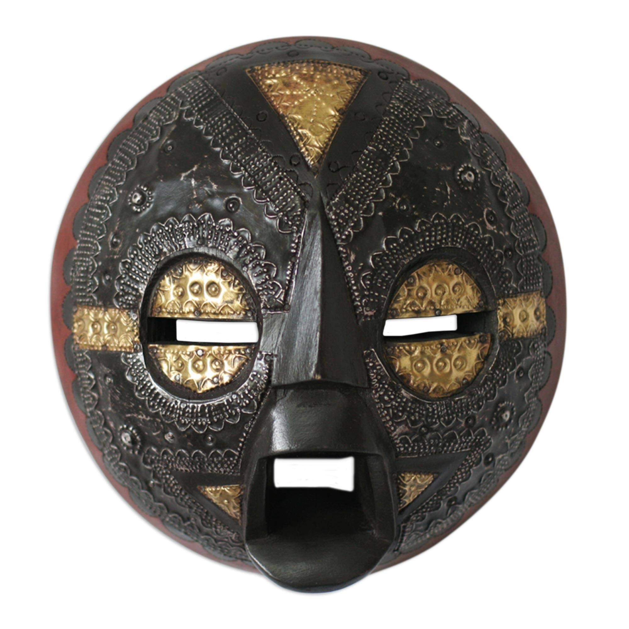 Handmade Sese Wood 'Beautiful Soul' African Mask, Handmade in Ghana ...