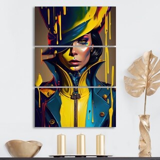 Designart "Female Criminal Mastermind II" Woman Fantasy Canvas Art ...