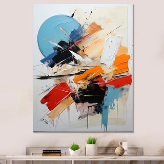 Designart "Cerulean Passenger Of Fragile Wisdom Abstract" Abstract ...