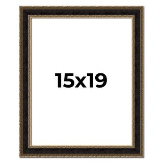 15x19 Frame Gold Antique Vintage Sold Wood Picture Frame | 1.75 Inch ...