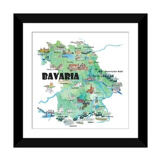 iCanvas "Bavaria, Germany Illustrated Travel Poster" by Markus ...
