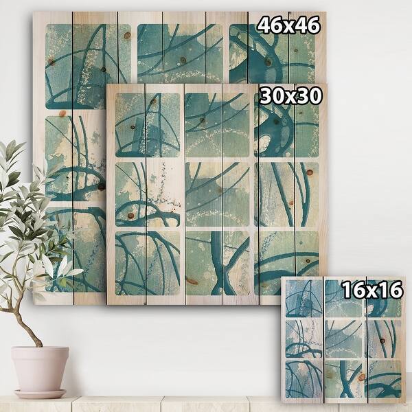 Designart 'Underwater collage' Modern & Transitional Print on Natural ...