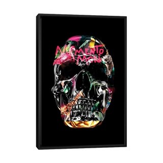 iCanvas "Memento Mori Skulls Black" by Danilo de Alexandria Framed ...