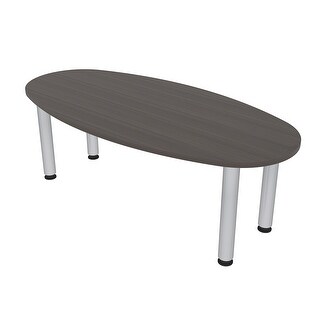 4 Person Oval Conference Table Metal Base Data And Electric Module ...