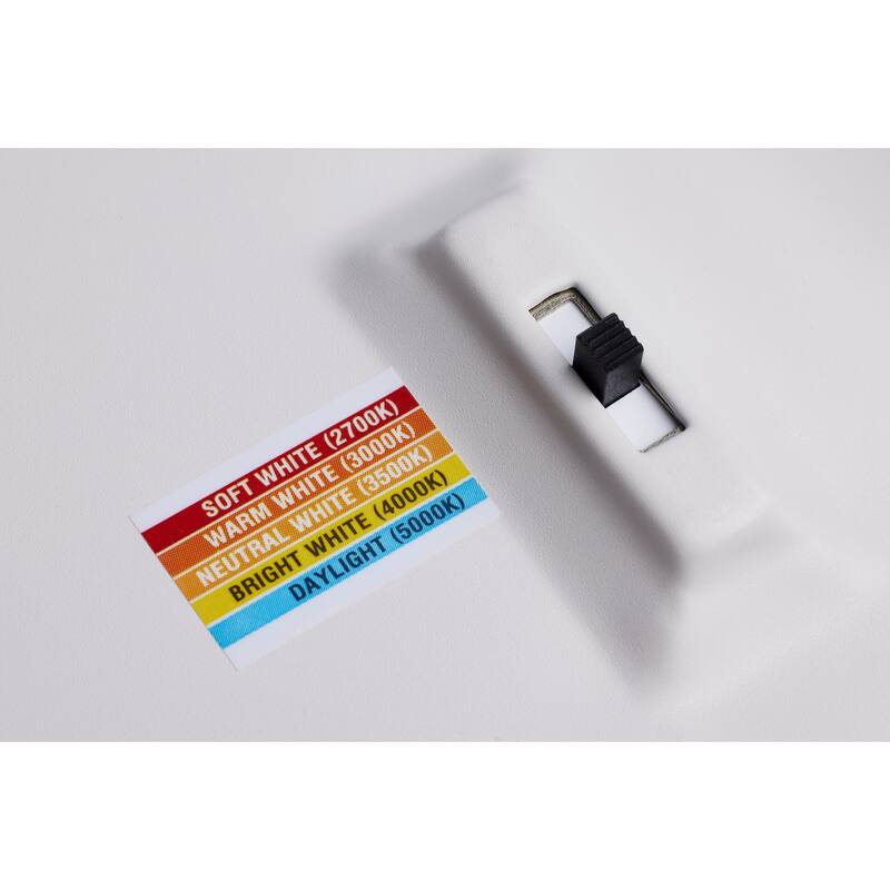 12W LED Direct Wire Downlight Edge-lit 6In CCT Selectable 120V Dimmable ...