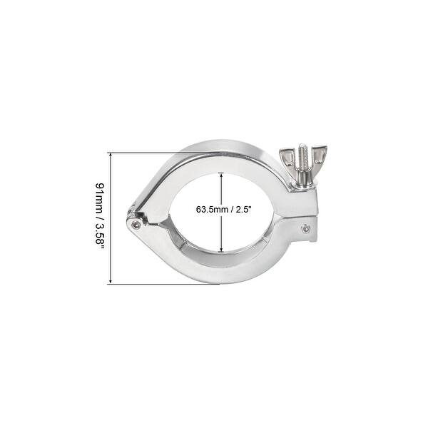 KF-50 Vacuum Clamp, 1 Pack Hose Clamp with Wing Nut for Ferrule, Silver ...