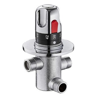 Brass 3 Holes Thermostatic Mixing Valve Temperature Control For Water ...