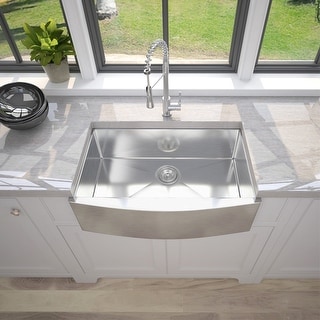 Kitchen Sink Farmhouse Kitchen Sink, Single Bowl Stainless Steel - Bed ...