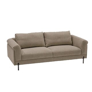 Reno 84 Inch Sofa, Beige Polycotton Blend, Foam and Duck Feather ...