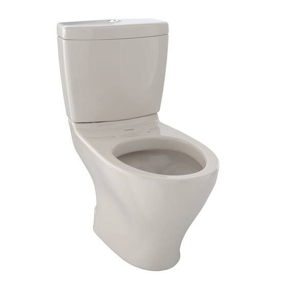 Toto CST412MF Aquia Two Piece Elongated 0.9 GPF ADA Height Toilet with ...