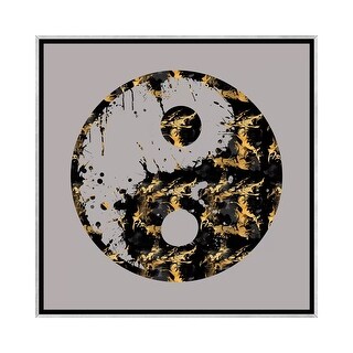 iCanvas "Abstract Yin And Yang Taijitu Symbol" by Melanie Viola Framed ...