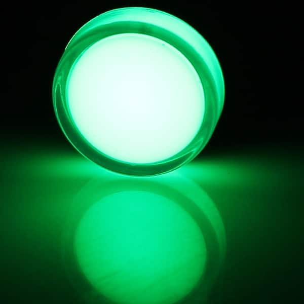 5Pcs AC/DC 12V 21mm Panel Mount Green LED Indicator Pilot Signal Light ...