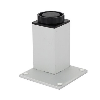 Unique Bargains80mm Height Aluminum Square Base Adjustable Cabinet Leg ...