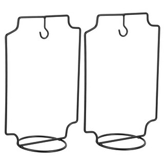 10.4x7.1" Metal Photo Stand Holder, 2 Pack Hanging Holder Black - Bed ...