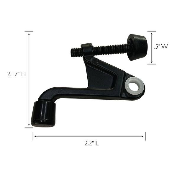 Design House 189076 Jumbo Hinge Pin Door Stop Matte Black 5-Pack - Bed ...