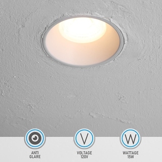 5CCT Commercial Trimless 3" LED Recessed Light with J-Box, Dimmable ...