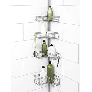 Rust-Resistant Corner Shower Caddy (4 Adjustable Shelves) and ...