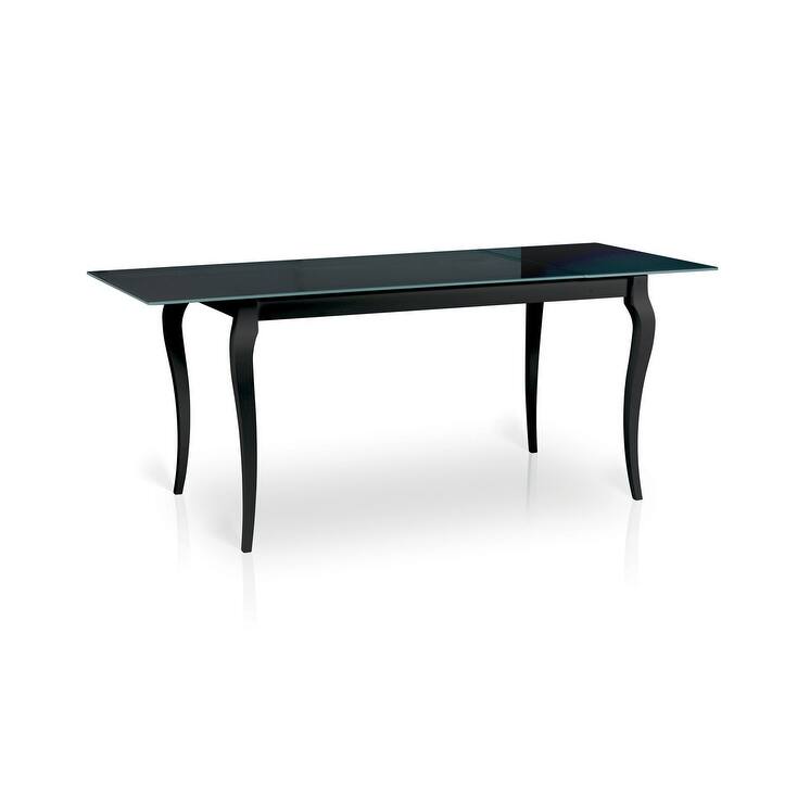 RESSO Glass Top Extendable Dining Table - Overstock - 32690739