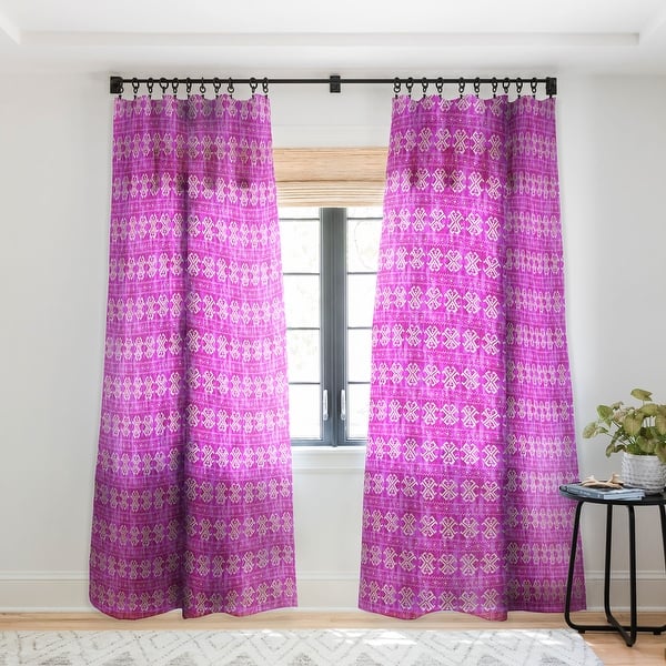 1-piece Sheer Justina Mark Hot Pink Made-to-Order Curtain Panel - 50 x ...