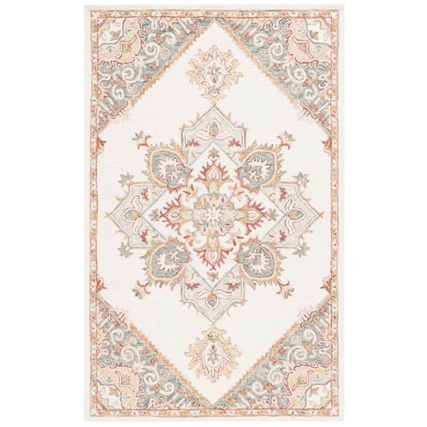 SAFAVIEH Handmade Metro Ughetta Floral Medallion Wool Rug - On Sale ...