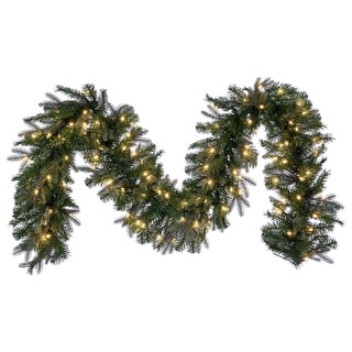 Vickerman 9' x 14" Douglas Fir Artificial Pre-Lit Garland with Dura-Lit ...