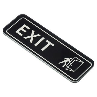 EXIT Sign, Acrylic Self Adhesive Door Sign Sticker Mounting Strips ...