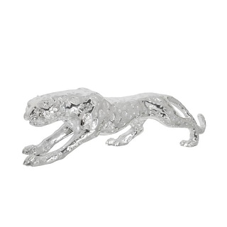 Standing Silver Leopard 22 Inches Long - Bed Bath & Beyond - 39164856