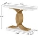 Gold Entryway Table Modern 39-Inch Console Table Accent Table - Bed ...