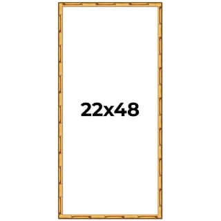 22x48 Frame Gold Bamboo Solid Wood Picture Frame | 1 Inch Moulding ...