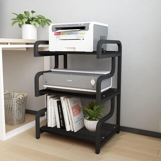 Three Layer Printer Stand with Wheels, Movable Storage Vehicle - Bed ...