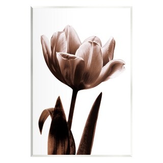 Stupell Blooming Tulip Silhouette Wall Plaque Art by Caroline Kelly ...