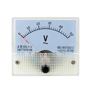 85L1 AC 0-50V Rectangle Analog Panel Volt Meter Gauge - AC 0-50V - Bed ...