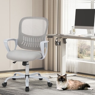 Ergonomic Home Office Chair with Fixed Armrest, Executive Computer ...