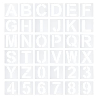 7 Inch Letter Stencils Number Stencils, Alphabet Templates Numbers ...