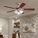 Westinghouse 52 in. Antique Brass Brown LED Indoor Ceiling Fan - Bed ...