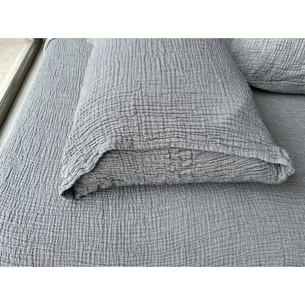 Sussexhome Soft Turkish Cotton Muslin Bed Shams, 2 Pieces Shams - On ...