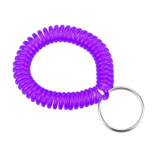 Spiral Keychain, Wrist Coil Keyring Wristband Stretchable Key Holder ...