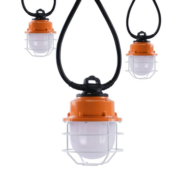 hanging construction lights
