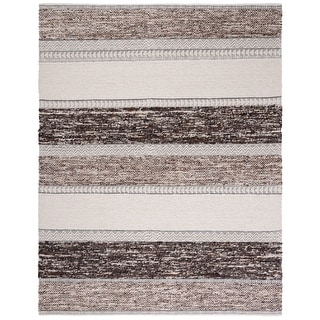 SAFAVIEH Handmade Natura Fulvia Boho Stripe Wool Rug - Bed Bath ...
