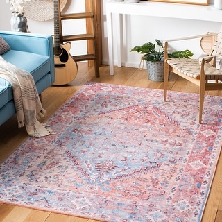 SAFAVIEH Serapi Machine Washable Ivan Shabby Chic Distressed Rug - Bed ...