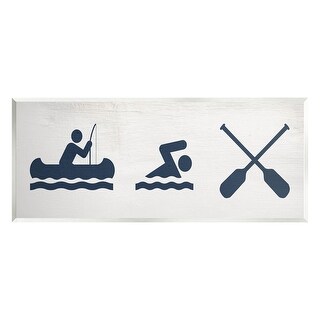 Stupell Lake Water Activities Sign Wall Plaque Art by Lil' Rue - Bed ...