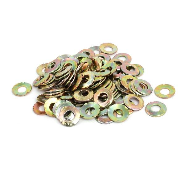M8 Inner Dia Carbon Steel Claw Locking Washer Bronze Tone 100pcs - Bed ...