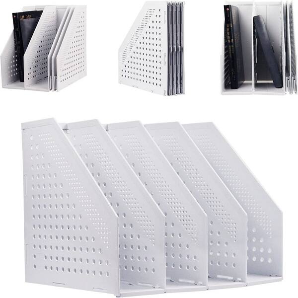 4 Compartments Collapsible Magazine File Holder - Bed Bath & Beyond ...