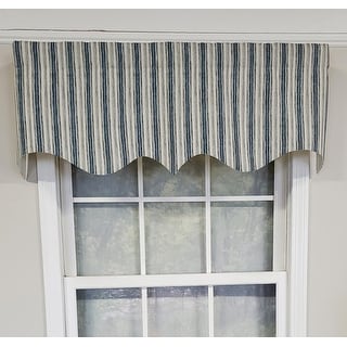 RLF Home Design Brunswick Stripe Regal Window Valance - Bed Bath ...